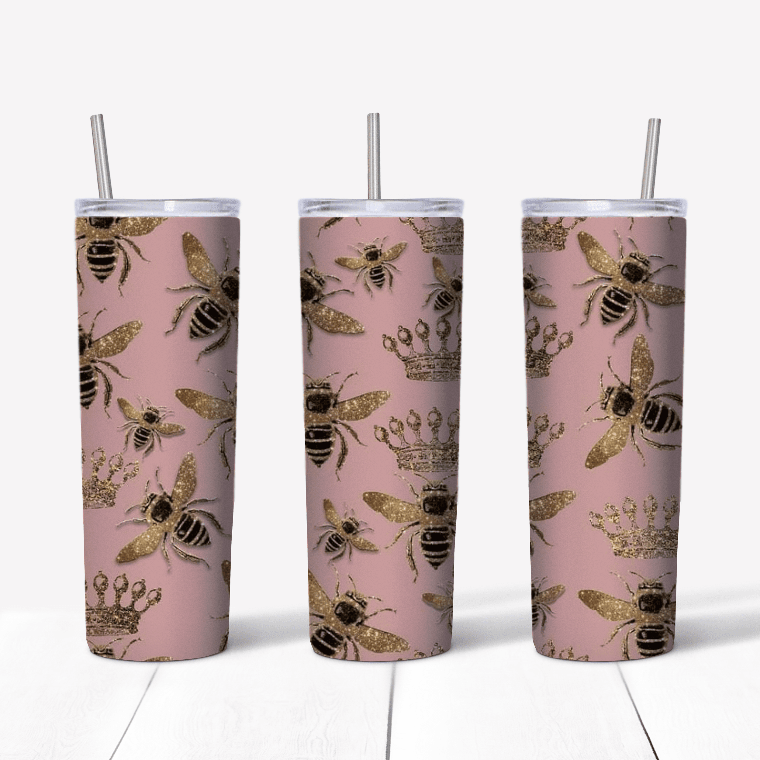 "Queen Bee" - 20oz Tumbler - Inspired Creations
